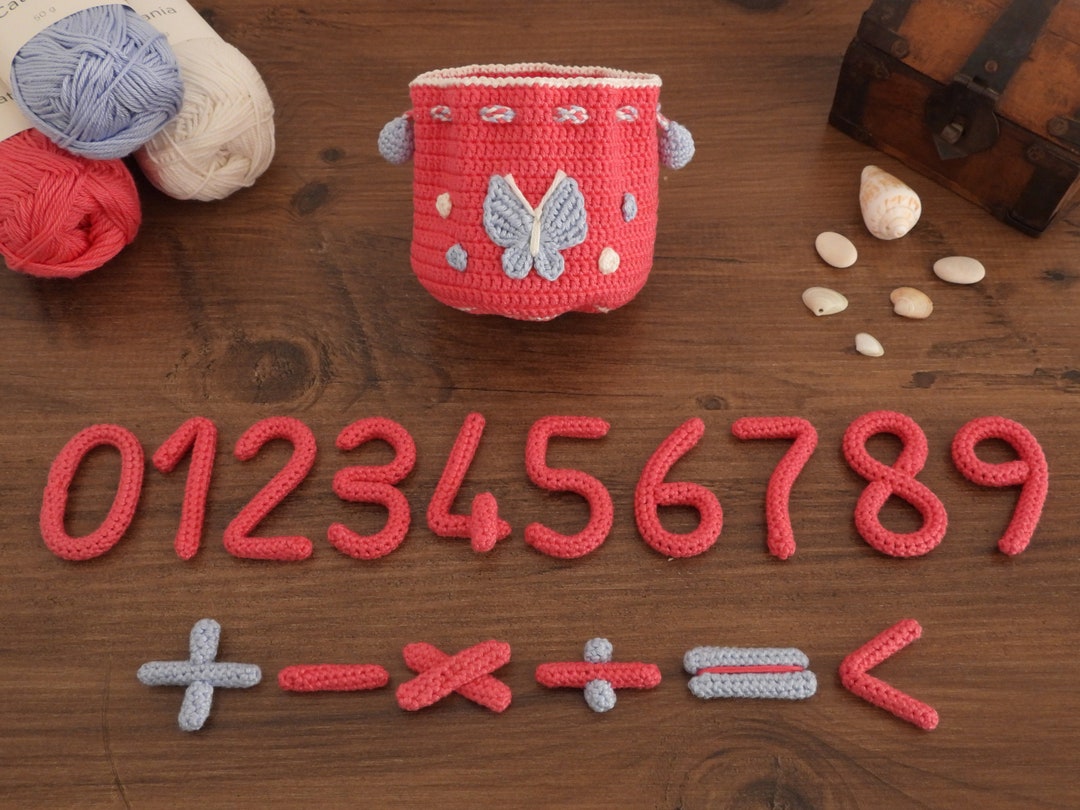 Crochet Math Kit With Pouch Fun Educational Tool Unique Handmade Gifts ...