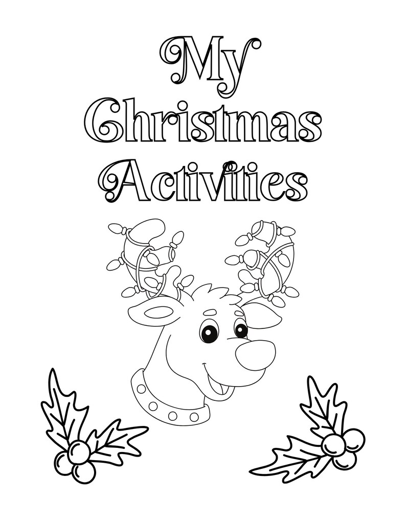 Christmas Activity Book, Children's Christmas Activities, Lots of ...