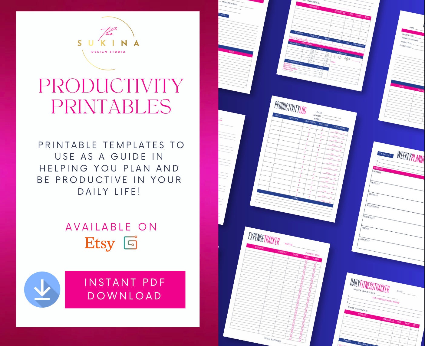 PRODUCTIVITY LOG Printable Sel Development Work Project - Etsy