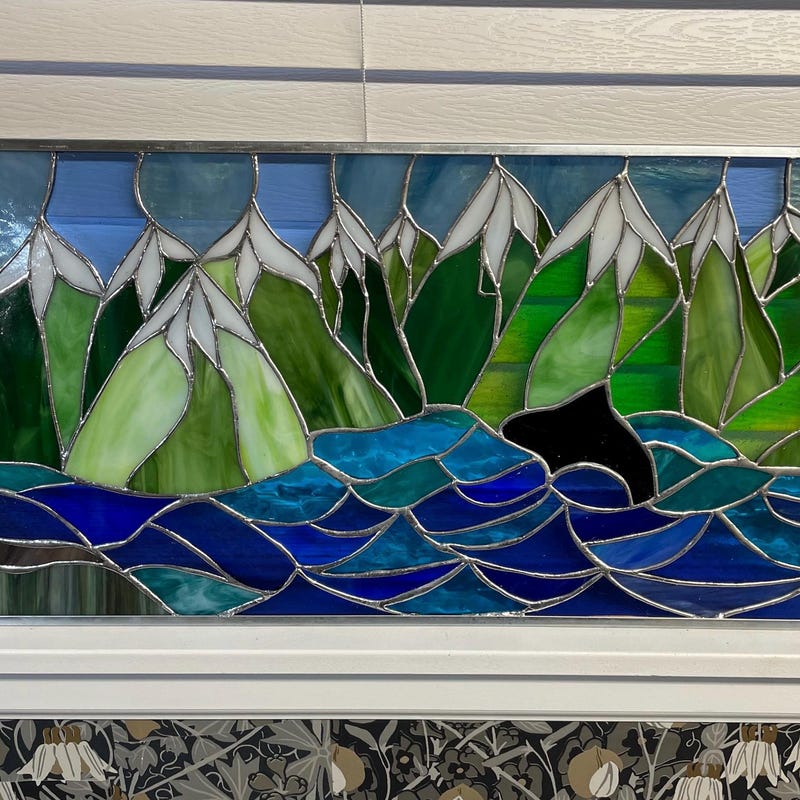 Large Stained Glass Panel - Etsy