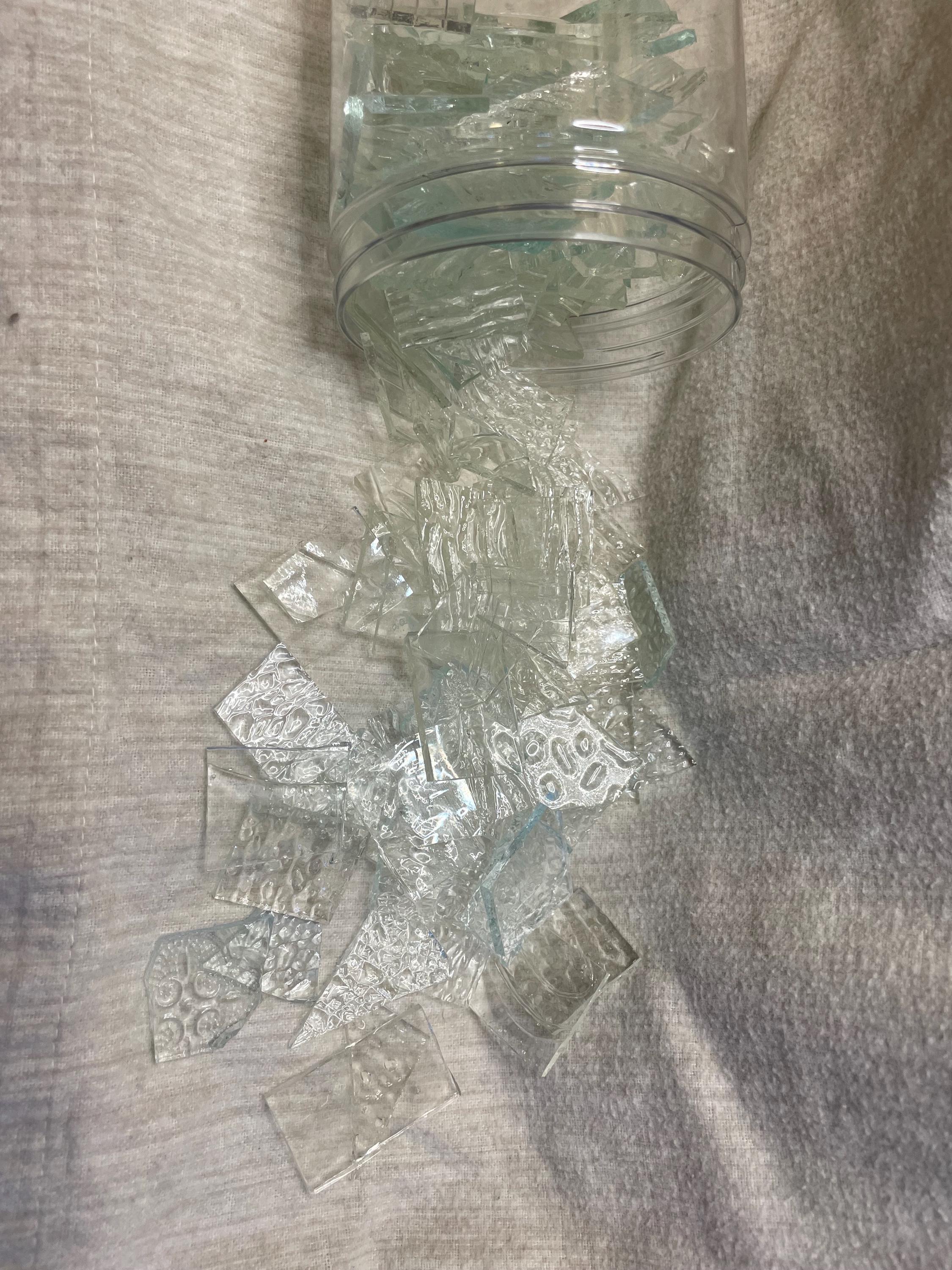 High Quality Clear Textured Glass Mosaic Pieces - Etsy