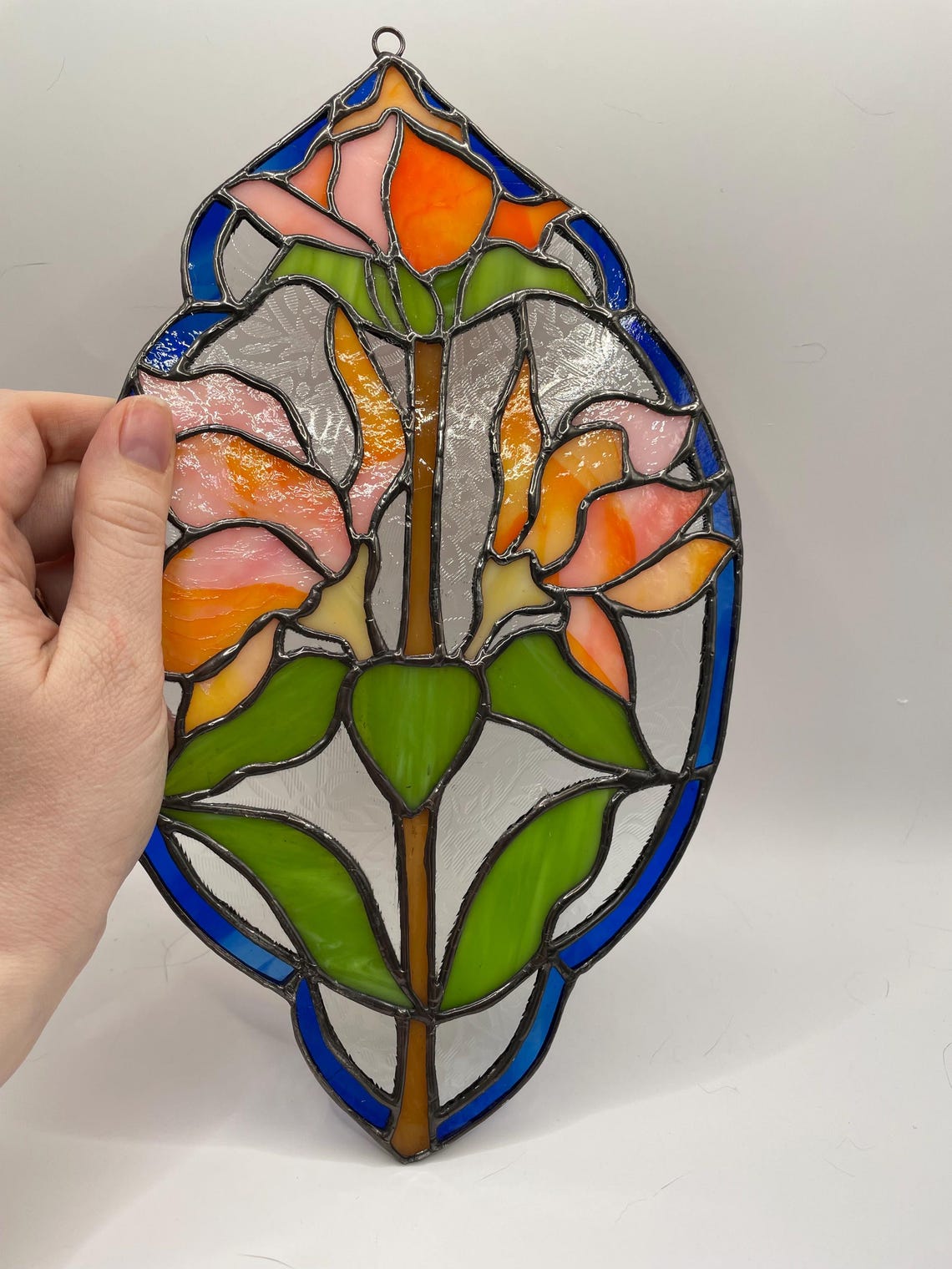 Orange Azaleas in Glass - Etsy