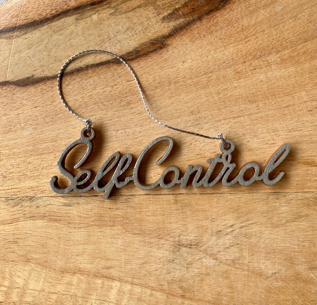 Self Control Word Ornament - Etsy