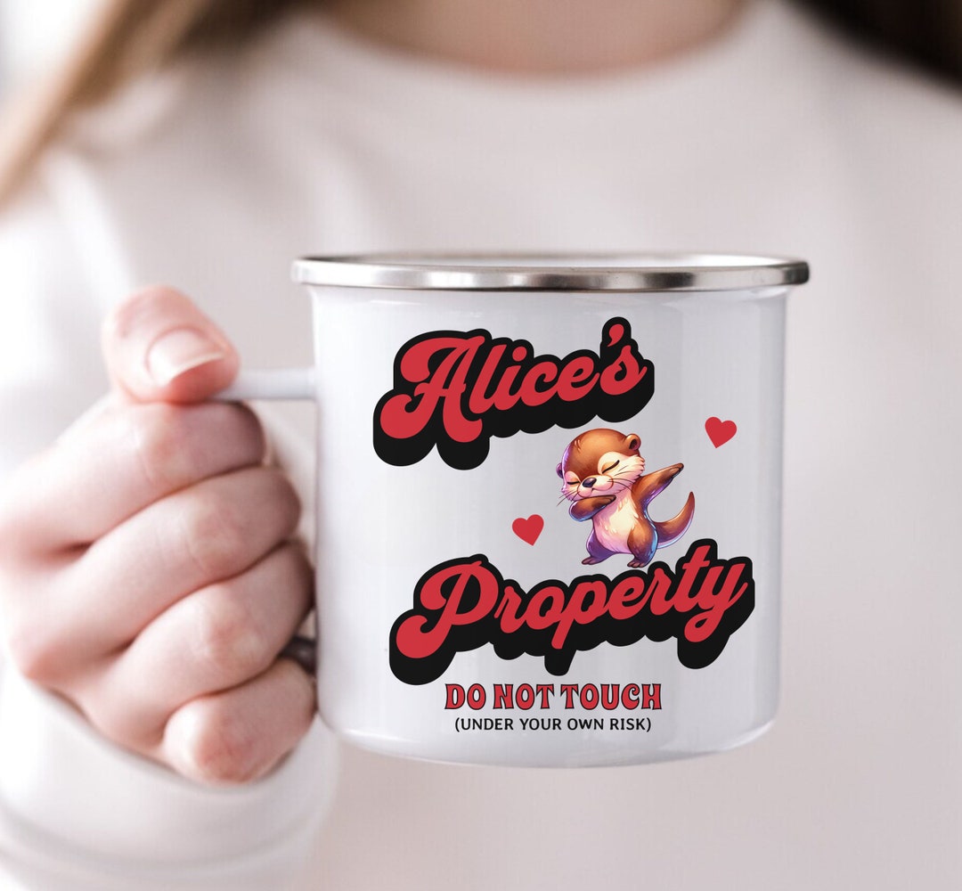Menstrual Cup Enamel Boiling Mug, My Property Mug, Do Not Touch ...