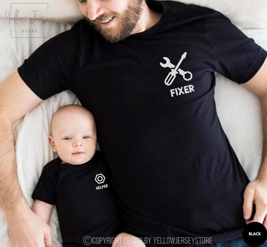 Fixer Dad Buddy Fathers Day Gift for Father Matching Fixer Dad T-shirts ...
