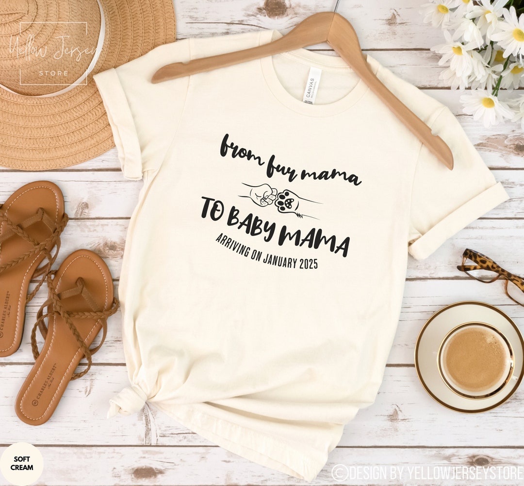 From Fur Mama to Baby Mama, Pregnant Sweatshirt, Gift for Expecting Mom ...