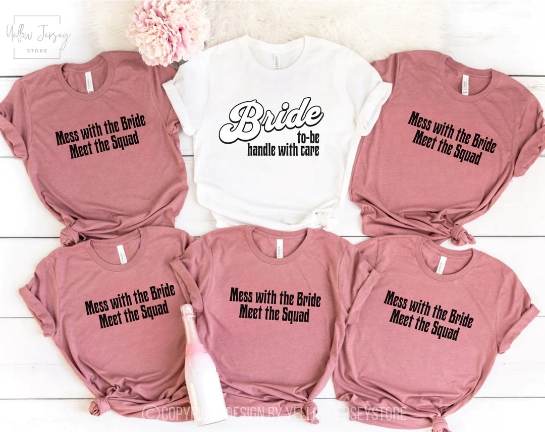 Team Bride Shirts, Meet the Squad Shirts, Bride Shirt, Bride Squad ...