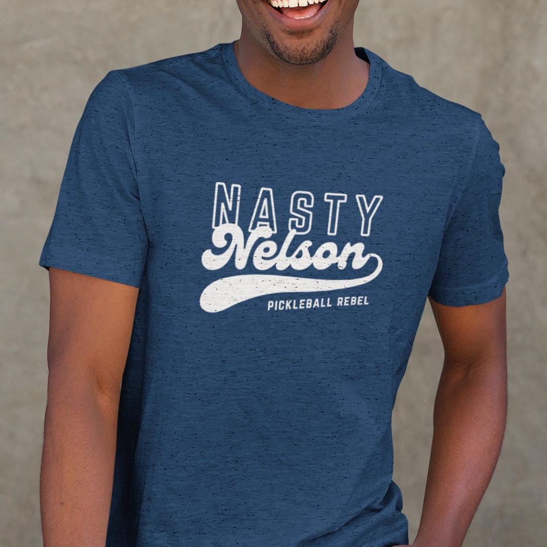 Nasty Nelson Pickleball Rebel Shirt Tri-blend Tee, Men's Pickleball ...