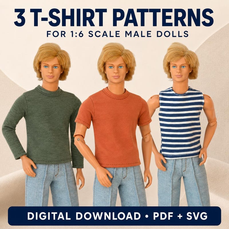 Male 1/6 Doll Clothes - Etsy