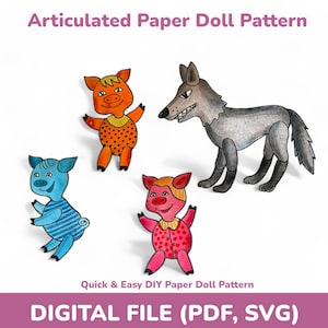 Dandys World Paper Doll Template - Etsy