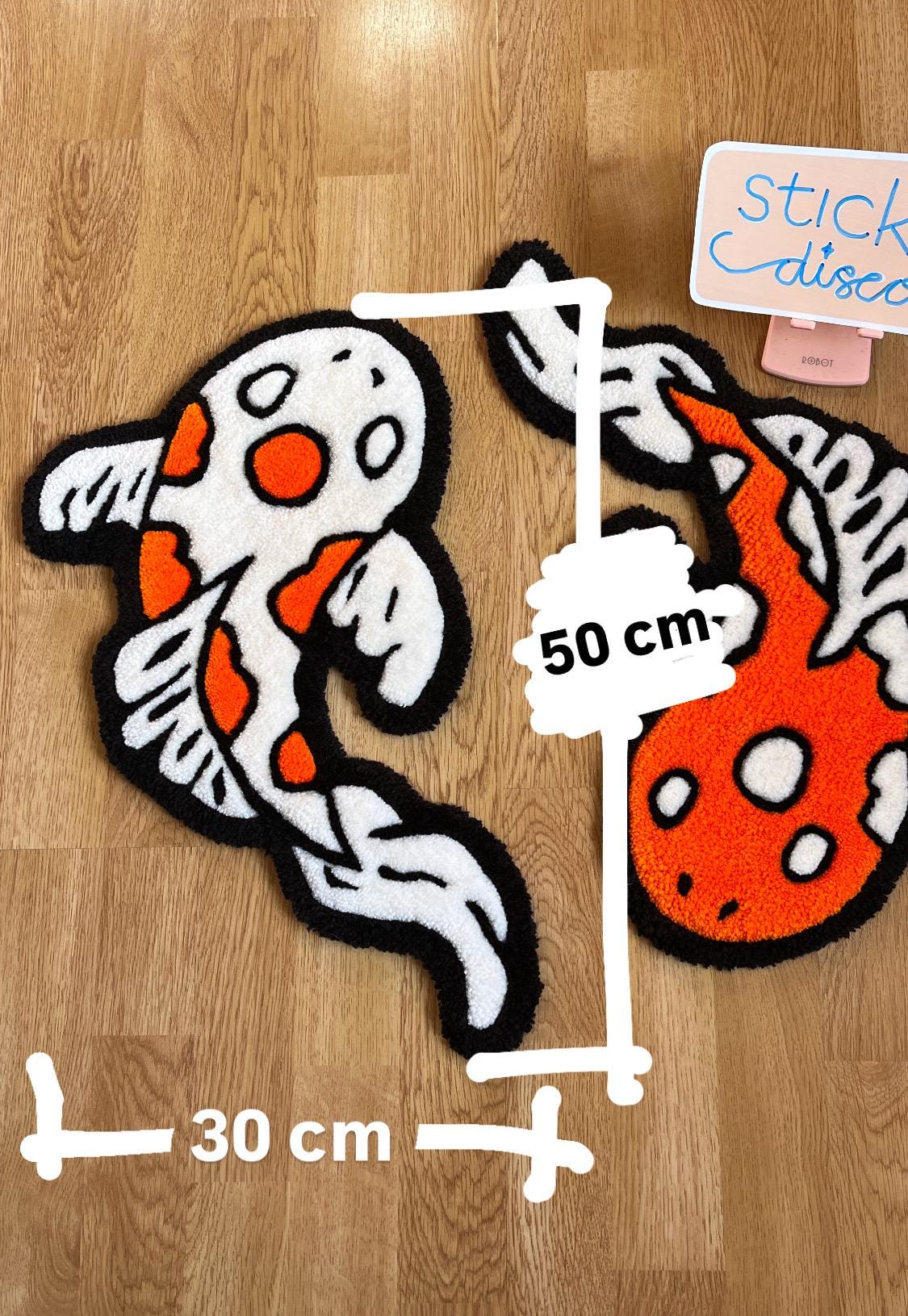 Rugs Koi Fish Carpet Tufting Tapis Custom Cute Home Decoration Vintage ...