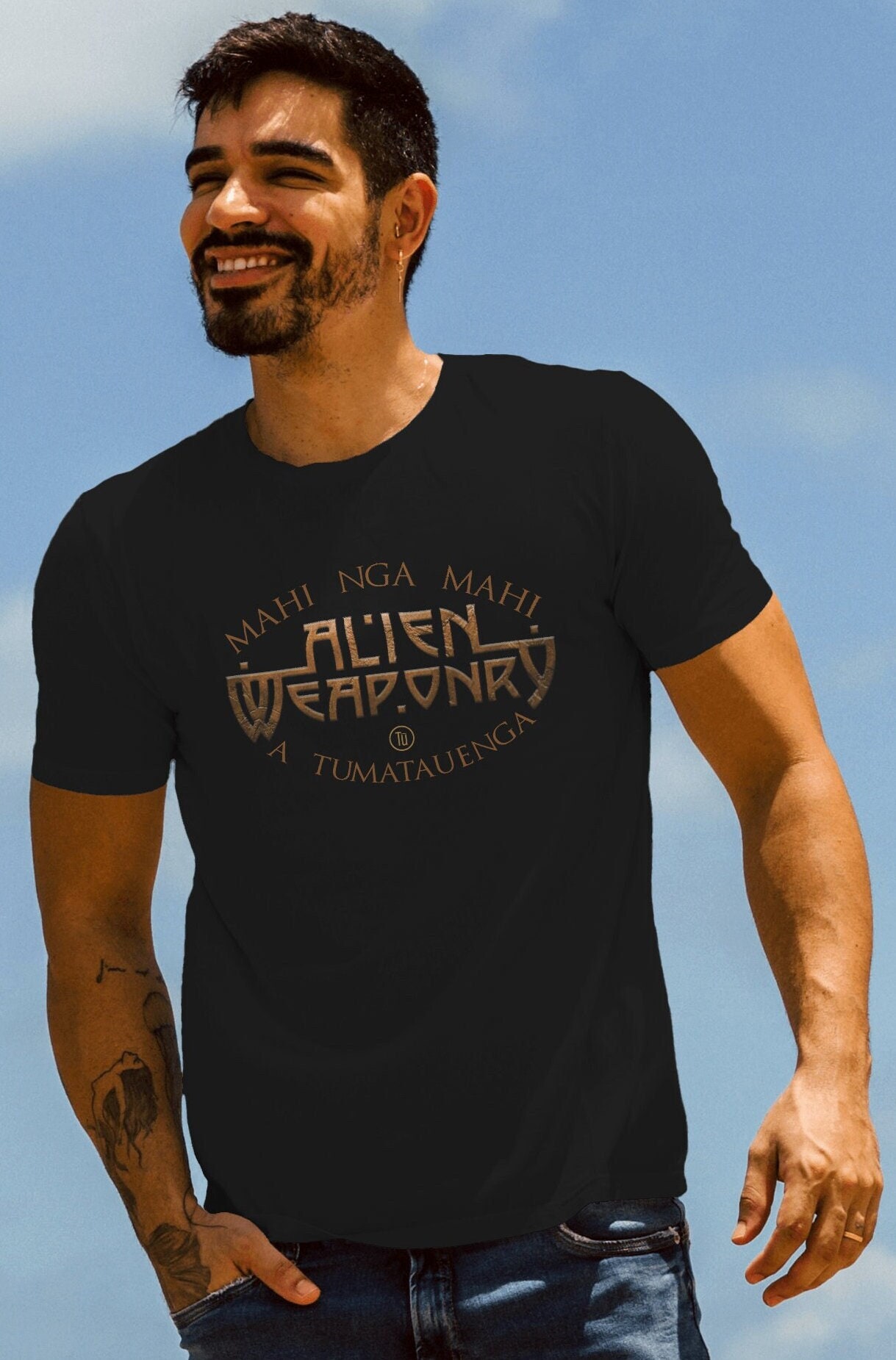 Maori Inspired Tee, Heavy Metal Music T-shirt, Band Merch, Alien ...