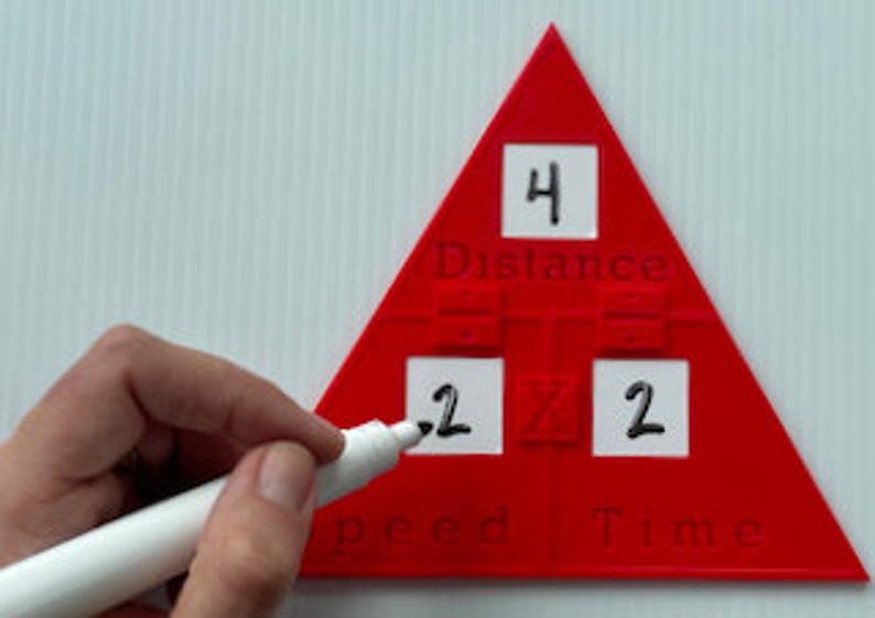 Speed Formula Triangle - Science Learning Manipulative - Etsy