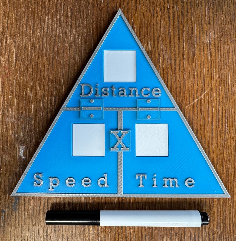Speed Formula Triangle - Science Learning Manipulative - Etsy