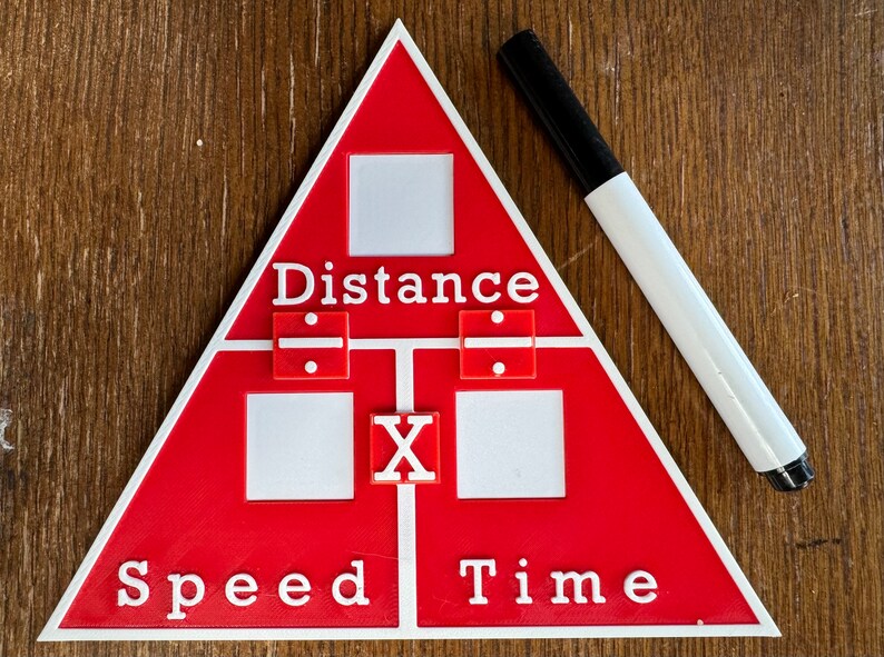 Speed Formula Triangle - Science Learning Manipulative - Etsy