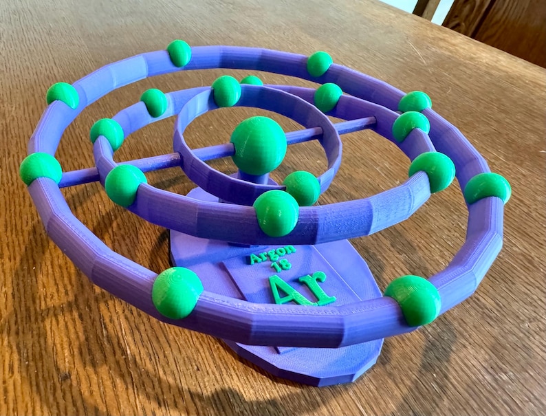 Period 3 Atomic Model (multi-color) - Science Learning Manipulative - Etsy