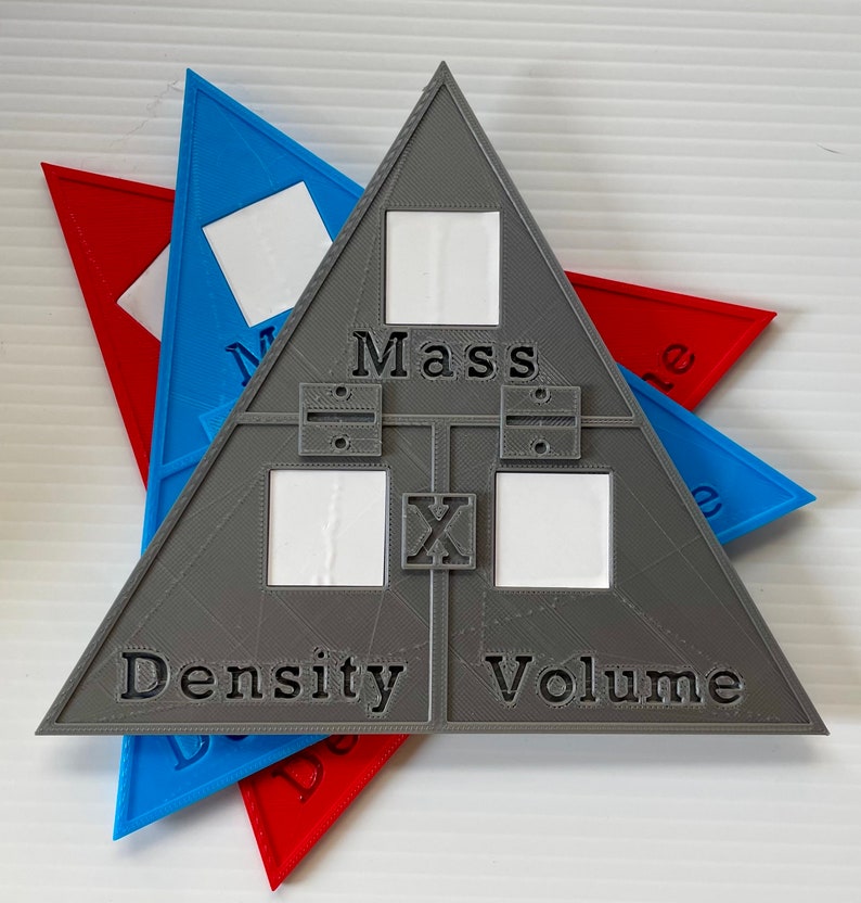 Density Formula Triangle - Science Learning Manipulative - Etsy
