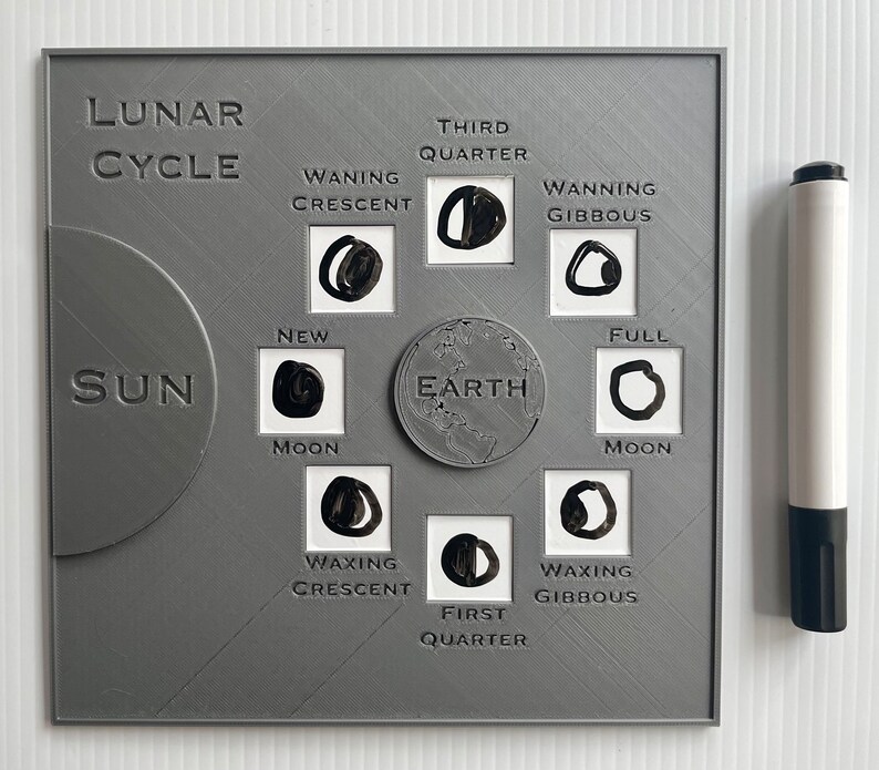Lunar Cycle Science Manipulative | Hands-on Moon Phase Learning Tool ...