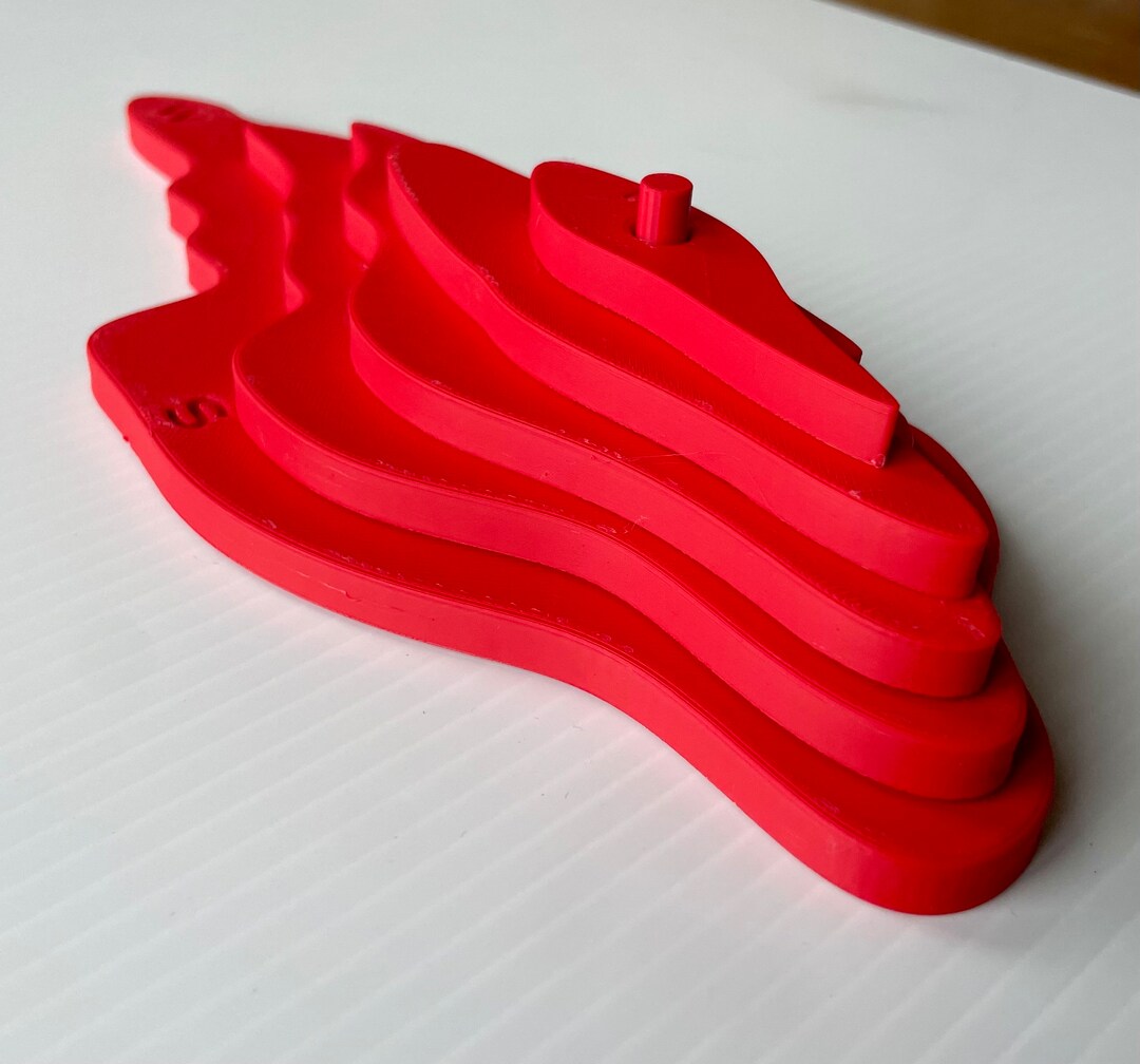 3D Topographic Map A (large): Science Learning Manipulative, Classroom ...