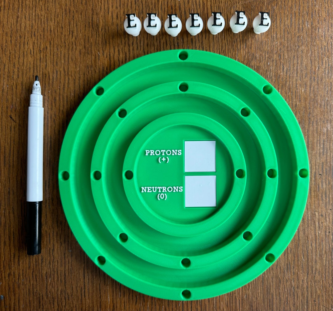Bohr Model Science Learning Tool: 3d-printed Atomic Model for STEM - Etsy
