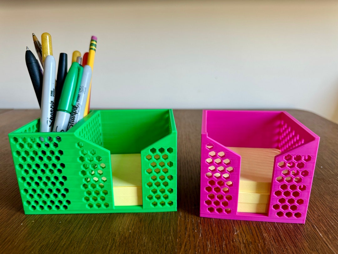 3D Printed Sticky Note Holder/office Organizer - Etsy