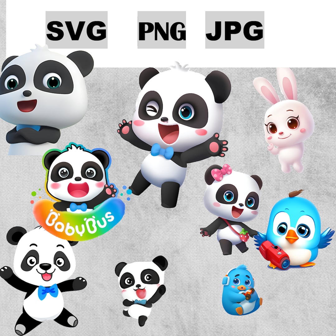 Babybus Babybus Png Momo Kiki Miumiu 11 Png for - Etsy