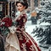 Vintage Woman Portrait Wall Art | Vintage Ball Gown Art Print ...
