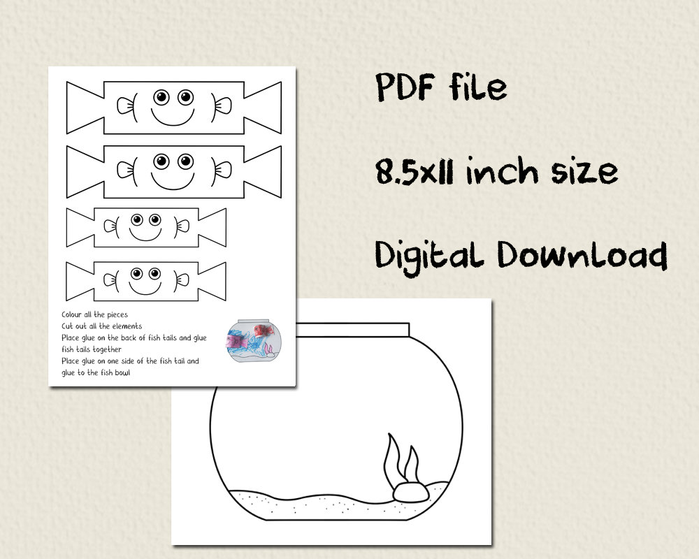 Fish Bowl Craft | Crafting Activity | Preschool Fine Motor | Kid Art ...