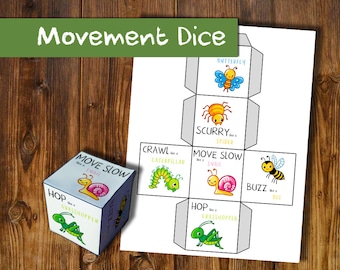 Animal Movement Dice Game | Animal Movement Activity | Educational ...