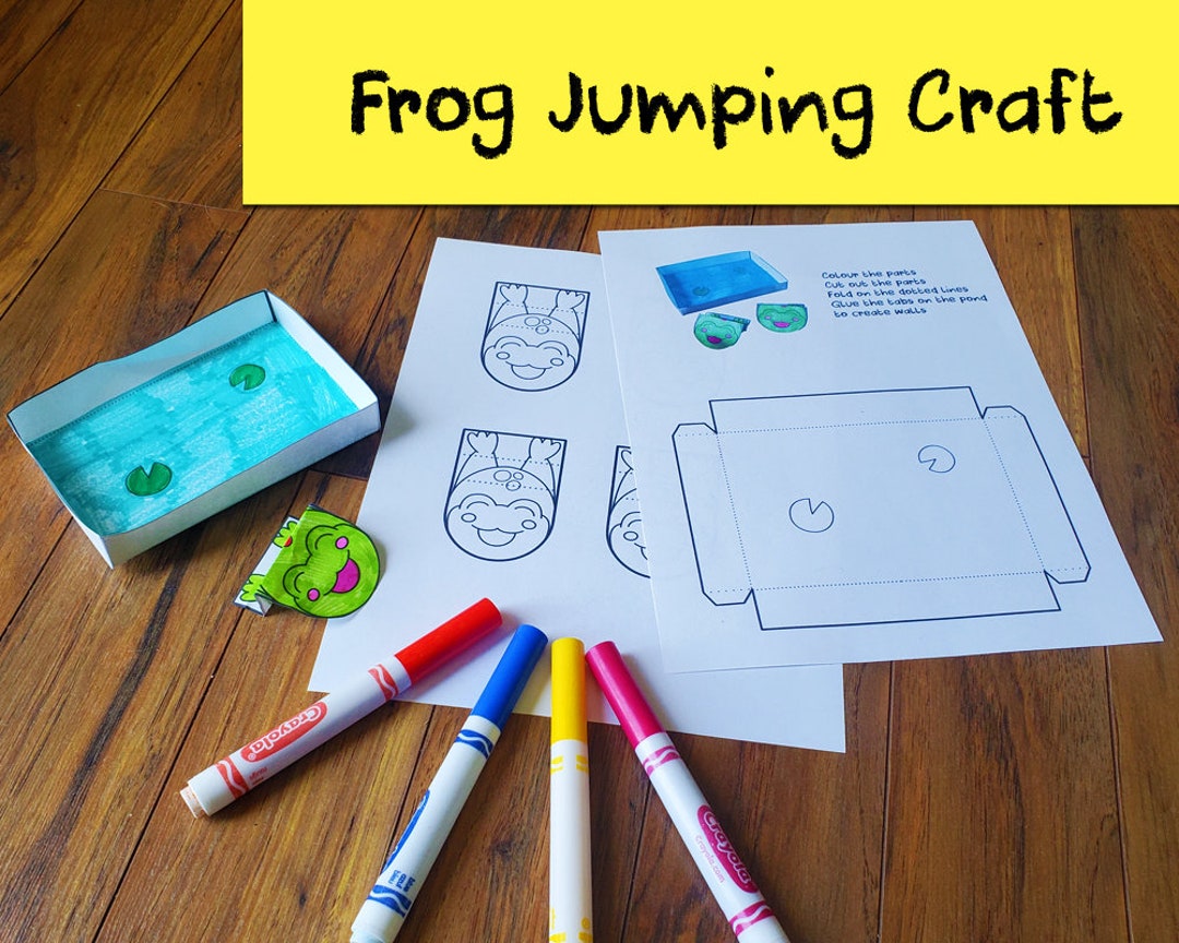 Frog Craft | Homeschool Crafting Activity | Preschool Fine Motor Skill ...