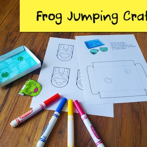 Frog Craft | Homeschool Crafting Activity | Preschool Fine Motor Skill ...