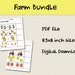 Farm Bundle | Preschool Worksheets | Matching Activity | I Spy for Kids ...