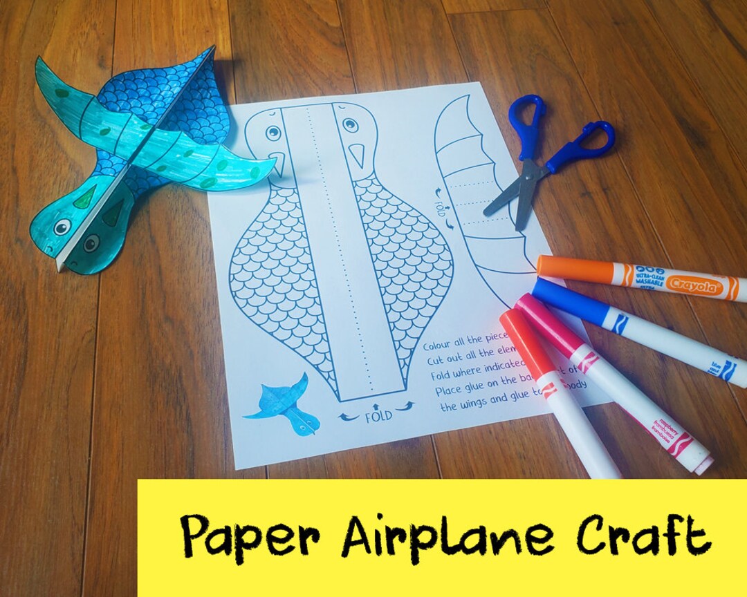 Dragon Paper Airplane| Crafting Activity | Preschool Fine Motor | Kid ...
