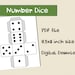 Number Dice Game | Printable Number Dice Activity | Educational ...