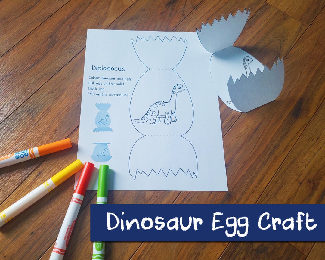 Diplodocus Dinosaur Egg Craft | Crafting Activity | Preschool Fine ...