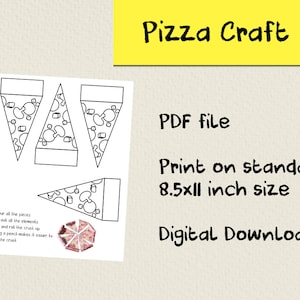 Pizza Craft | Crafting Activity | Preschool Fine Motor | Kid Art ...