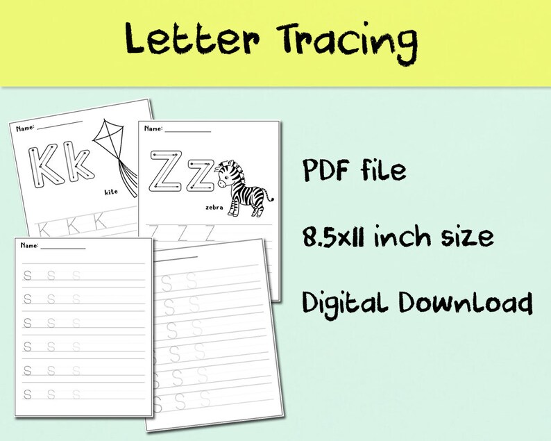 Alphabet Tracing | Preschool Worksheets | Letter Recognition ...