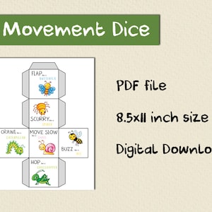 Insect Movement Dice Game | Animal Movement Activity | Educational ...