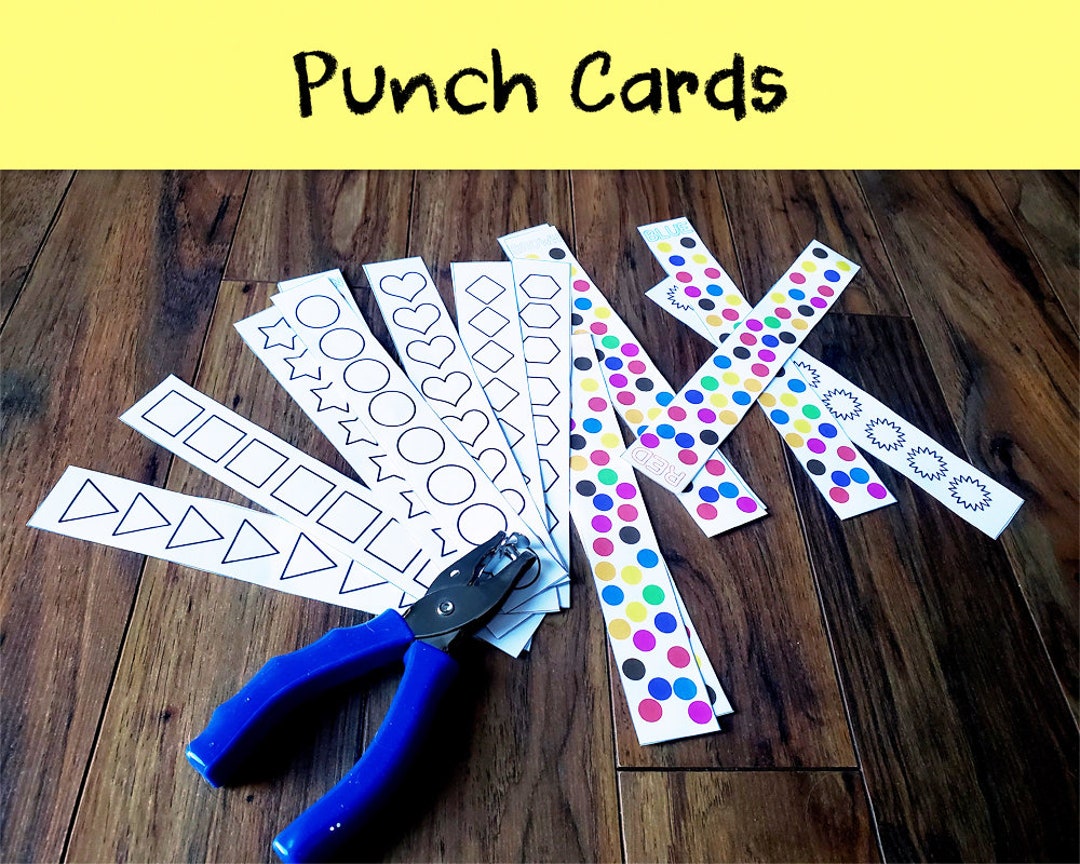 Paper Punch Cards | Crafting Activity | Preschool Fine Motor ...