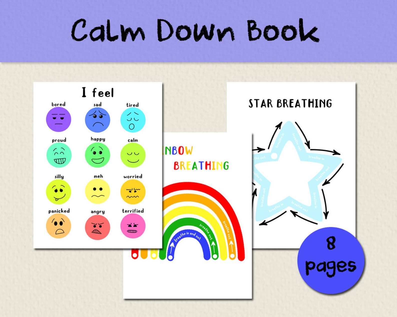 Calm Down Book | Anger Management for Kids | Mindful Breathing | Calm ...