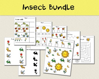 Farm Bundle | Preschool Worksheets | Matching Activity | I Spy for Kids ...