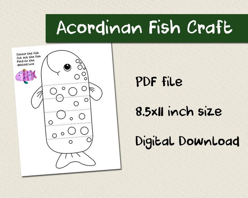 Folding Fish Craft | Ocean Crafting Activity | Preschool Fine Motor ...