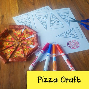 Pizza Craft | Crafting Activity | Preschool Fine Motor | Kid Art ...