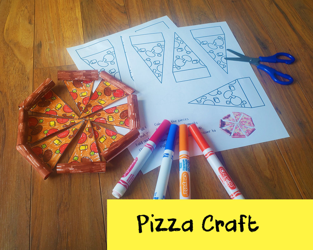 Pizza Craft | Crafting Activity | Preschool Fine Motor | Kid Art ...