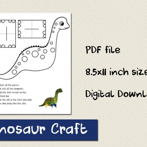 Standing Dinosaur Craft | Crafting Activity | Preschool Fine Motor ...