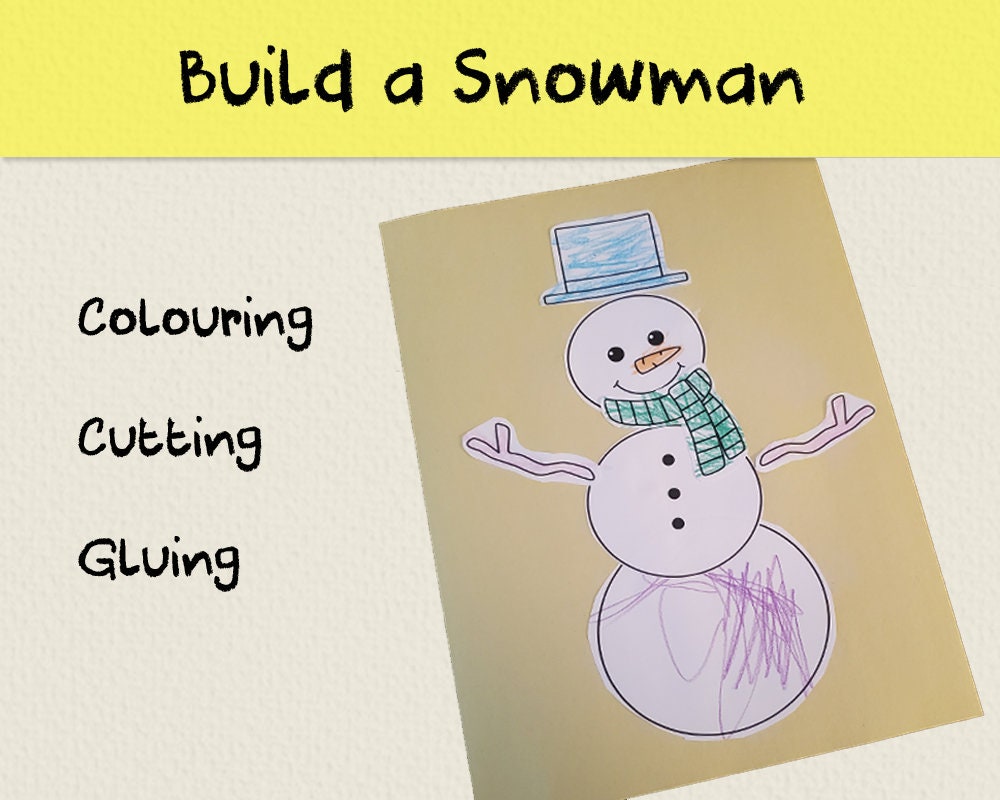 Build a Snowman | Toddler Activity | Preschool Fine Motor Skills ...