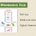 Dinosaur Movement Dice Game | Animal Movement Activity | Educational ...