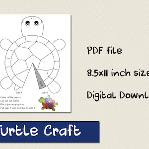 Turtle Craft | Crafting Activity | Preschool Fine Motor | Kid Art ...