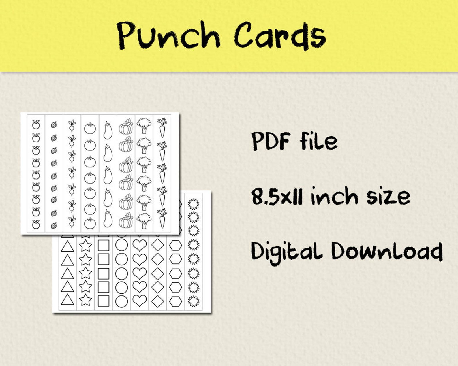 Paper Punch Cards | Crafting Activity | Preschool Fine Motor ...