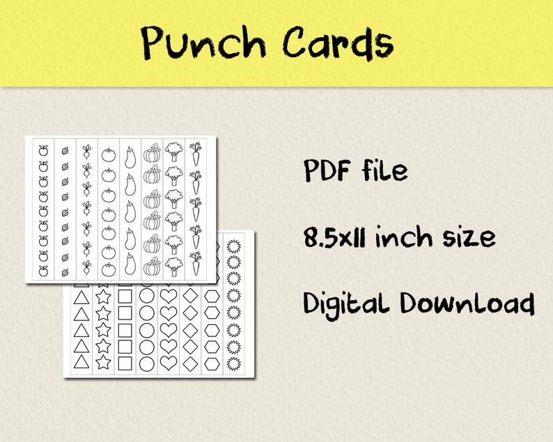 Paper Punch Cards | Crafting Activity | Preschool Fine Motor ...